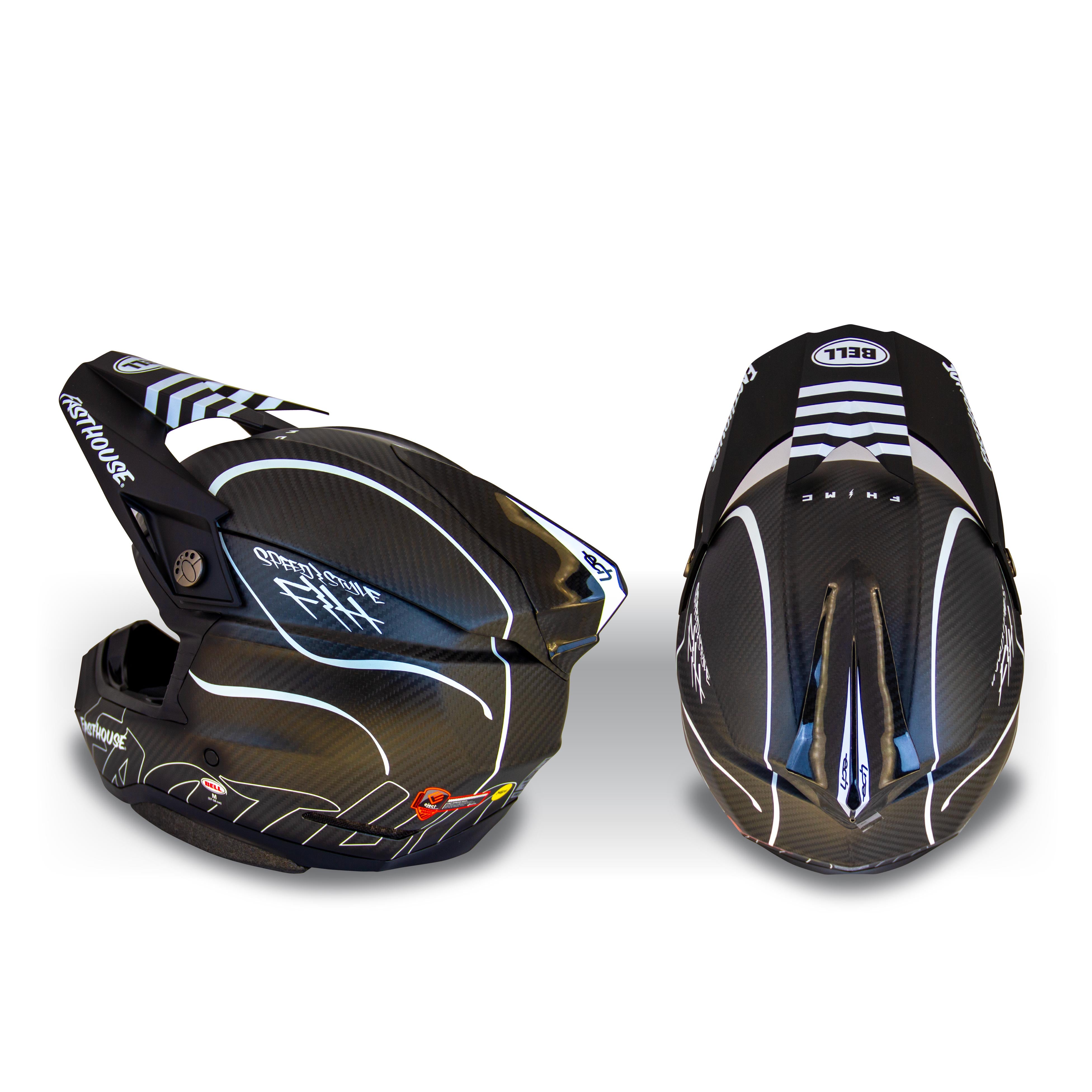B2 3K Carbon Fin on Bell Moto10 – Ech Innovations